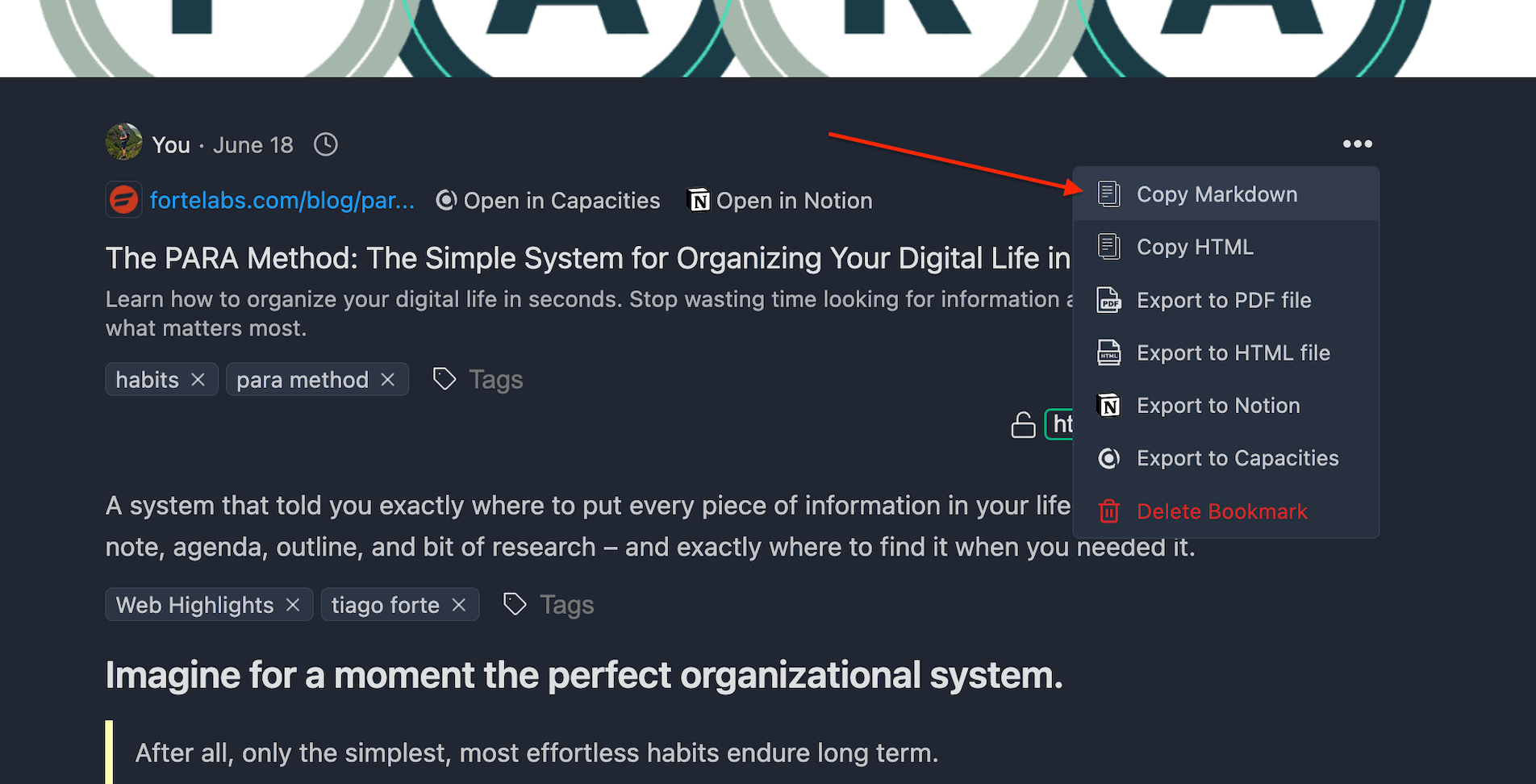Guide to Using Web Highlights for Online Text & Notes