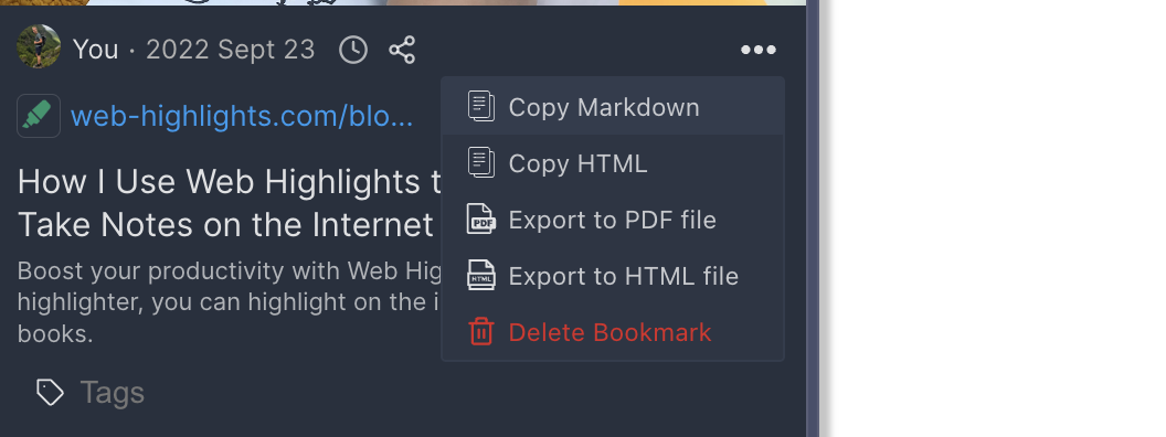 Welcome To Web Highlights