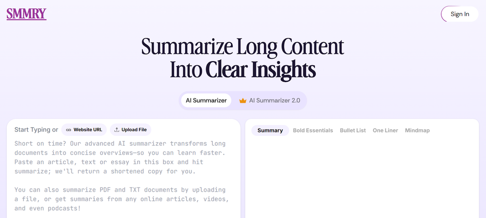 Top 5 AI Website Summary Tools in 2026