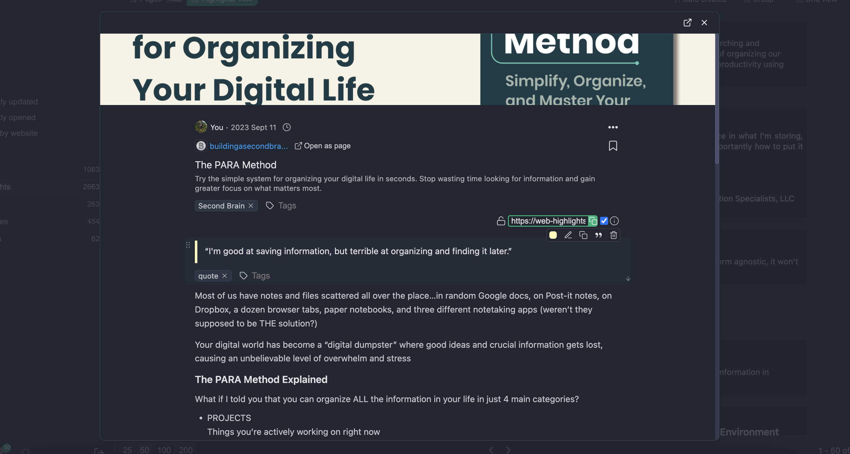 Guide to Using Web Highlights for Online Text & Notes