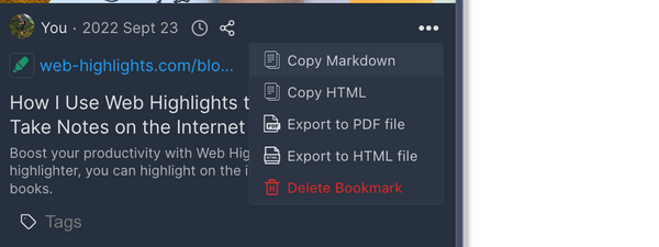 Welcome To Web Highlights